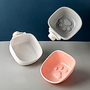 FUUIE Bowls for Food and Water Pet Bowl Hanging Dog Bowl Cat Bowl Designer Pet Hanging Bowl for Dog Cat Pet Water Food Slow Feeder for Cage Using Pet Supplies (Color : Blue)