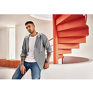 COOFANDY Mens Corduroy Shirts Jacket Casual Stylish Long Sleeve Button Up Shirt Jacket