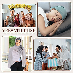 Bunnycool 24 Pcs 24 Pcs Muslim Hijab Scarves for Women with Under Scarf Cap Chiffon Shawl Islamic Caps with Tie Back Closure (Bright Colors)