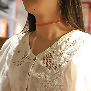 Manfnee 12PCS Velvet Choker Necklace Lace Choker Gothic Classical Choker for Women