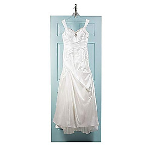 Richards Homewares Elevated Hook for Long Gown and Wedding Dress, Removable and Adjustable Knob for Dual Door Use, Chrome