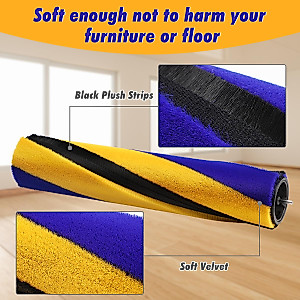 Soft Roller Brush Replacement Compatible with Dyson V8 Slim V10 Slim V12 Detect Slim V15 Detect Slim, Roll Bar Vacuum Attachments Cordless Vacuum Cleaner Head Brushroll Cleaner Part No.971634-01