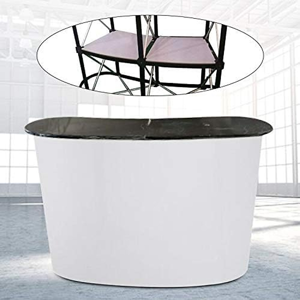 Church Pulpit Church Podium - Portable Trade Show Counter, Pop Up Display Table Speech Stand, Exhibition Salon Reception Desk, Shopping Mall Store Display Stand,A