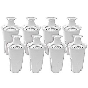 Fette Filter – 8 Pack Water Filter Replacement Compatible with Brita Standard Water Pitchers