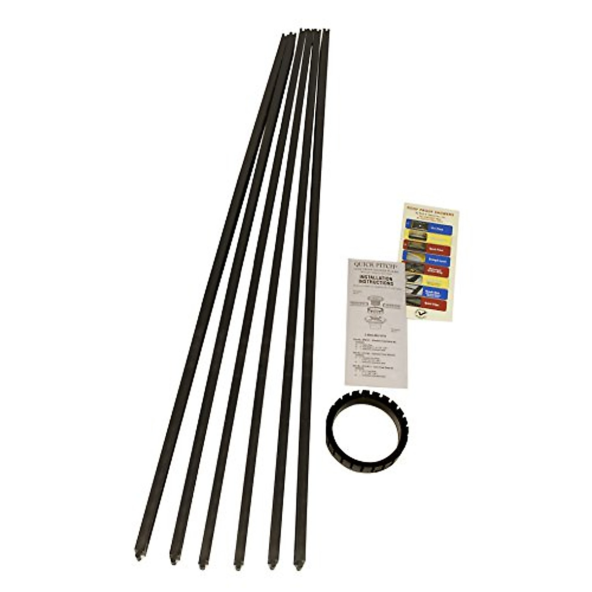 Bundle of 2 Items; Quick-Pitch Kit QPK-101 + (4) Quick Pitch Extra Float Sticks XFS-101.2, Black