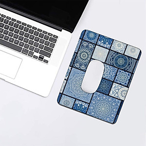 Custom Mouse Pad - Personalized Add Your Image Text Non-Slip Rubber Mice Mat - Stitched Edges Mousepad - Suitable for Home, Office, Workspace (7 x 8.6 inch)