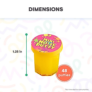 Kicko Slime Bulk Set of 48 Multicolored - Mini Noise Putty Toys Collection - Fun Kids Tactile Sensory Play, Stimulation Toy - Slime Set Gifts for Students - for Boys and Girls Ages 3+