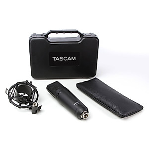 Tascam TM-180 Studio Condenser Microphone with Shockmount Hard Case