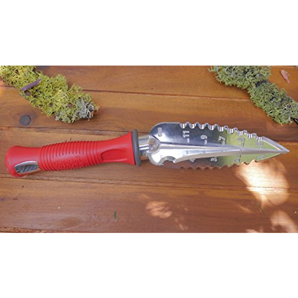 Garden Weasel Multi-Use Transplanter -Dig, Cultivate, Plant, & Weed with Ease – Features Triangular Blade, Dependable Aluminiron Construction, Non-Slip Comfort Grip & a