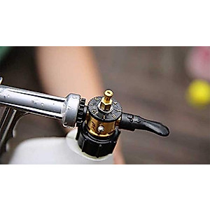 Rocky Mountain Goods Hose Sprayer Attachment with Bottle - for Spraying Fertilizer, Soap, Pesticide, Chemical, Insecticide - Dilution Mix Adjuster - Nozzle Angle Adjustment for Trees/Garden