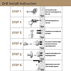 BESy 4 Piece Bathroom Accessories Set (23.6'' Towel Bar, Hand Towel Holder Towel Rack, Toilet Paper Holder, Double Towel Hooks), Wall Mounted Bath Hardware Fixtures Set, Stainless Steel/Matte Black