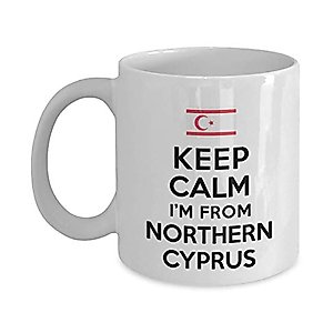 Mug For People Of Northern Cyprus Keep Calm I'm From Northern Cyprus Best Perfect Cool Mug Ideas Coffee Mug Tea Cup Nationality Pride Men Women