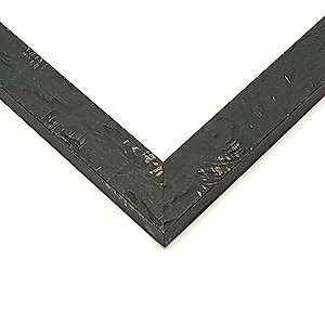 20x16 Frame Black Solid Wood Picture Frame Width 1.125 Inches | Interior Frame Depth 0.5 Inches | Abaco Bohemian Photo Frame Complete with UV Acrylic, Foam Board Backing & Hanging Hardware
