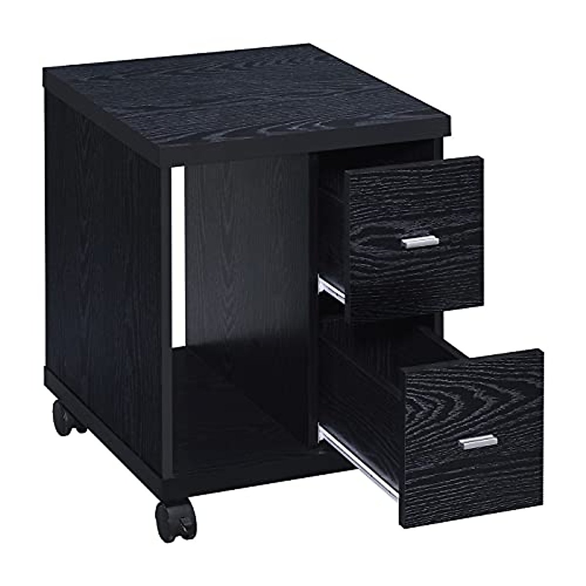 Coaster Home Furnishings Russell 2-Drawer CPU Stand Black Oak