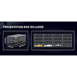 Mould King Initial D Car Nissan Skyline GTR32 Race Car Building Sets with Display Case, 27014 Collectible Speed Champion Car Building Blocks, Classic Race Car Building Kits for Adults Kids 8+(359PCS)