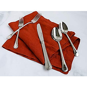 HENCKELS 65-Piece Astley Flatware Set,Silver