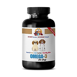 pet Health Care - Omega 3 - Dog Chewy SOFTGELS - Skin Health - Joint Support - Heart Health - Dog Omega 3 Fish Oil - 180 Softgels (1 Bottle)
