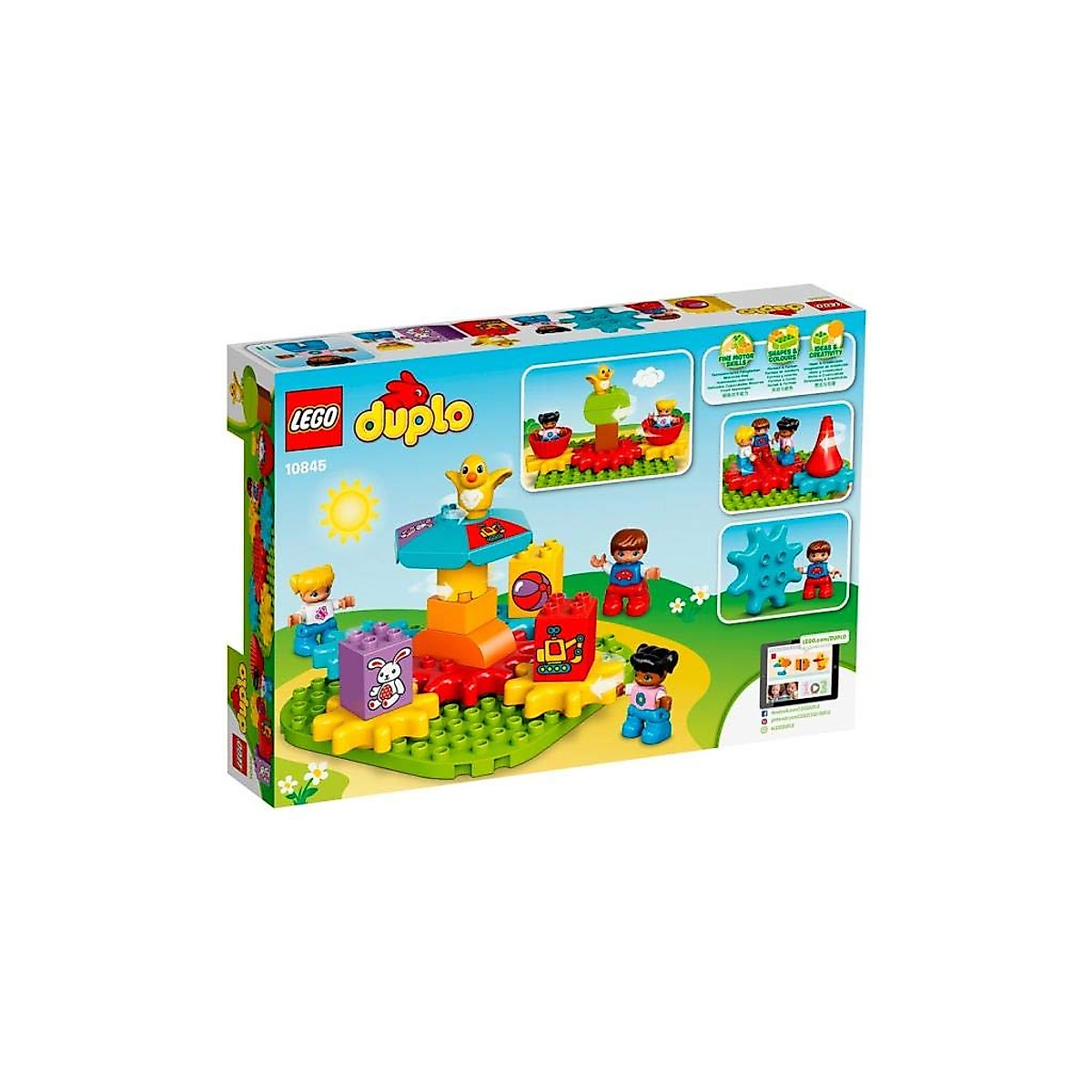 LEGO DUPLO My First Carousel 10845 Educational Toy, Large Building Blocks