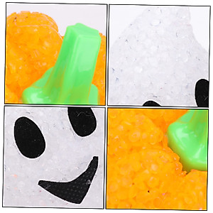 ABOOFAN 2 Pcs Halloween Crystal Small Night Lamp Pumpkin LED Light Pumpkin Plastic Light Plastic Halloween Light Halloween Party Night Light Halloween Decorative Light Halloween Props car