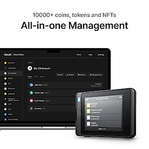 SecuX W20 Crypto Wallet with Intuitive Touchscreen, Hardware Wallet with Bluetooth, Easy to Manage Bitcoin, Ethereum, NFTs, Tokens, and Cryptocurrency with Military-Grade Security Features