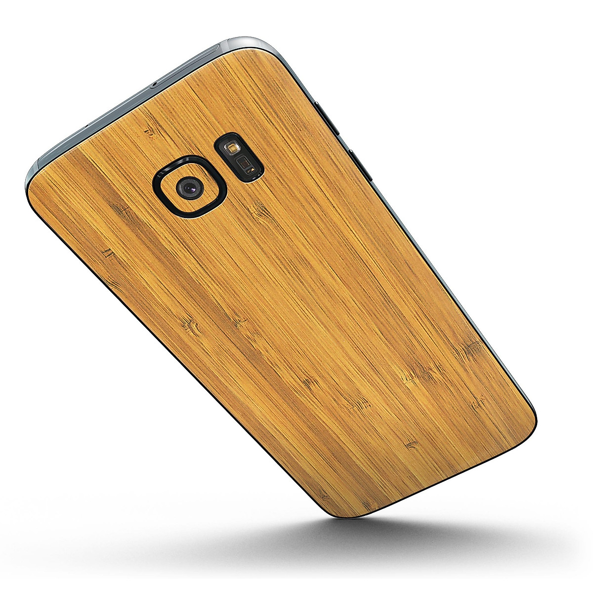Design Skinz Design Skinz Real Light Bamboo Wood Full-Body Wrap Decal Skin-Kit for The Galaxy S8 Plus