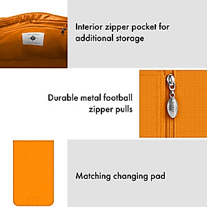 Creative Knitwear Diaper Tote Bag, Large Multi-Purpose Bag with Changing Pad, Tennessee Volunteers Logo, Tennessee Orange