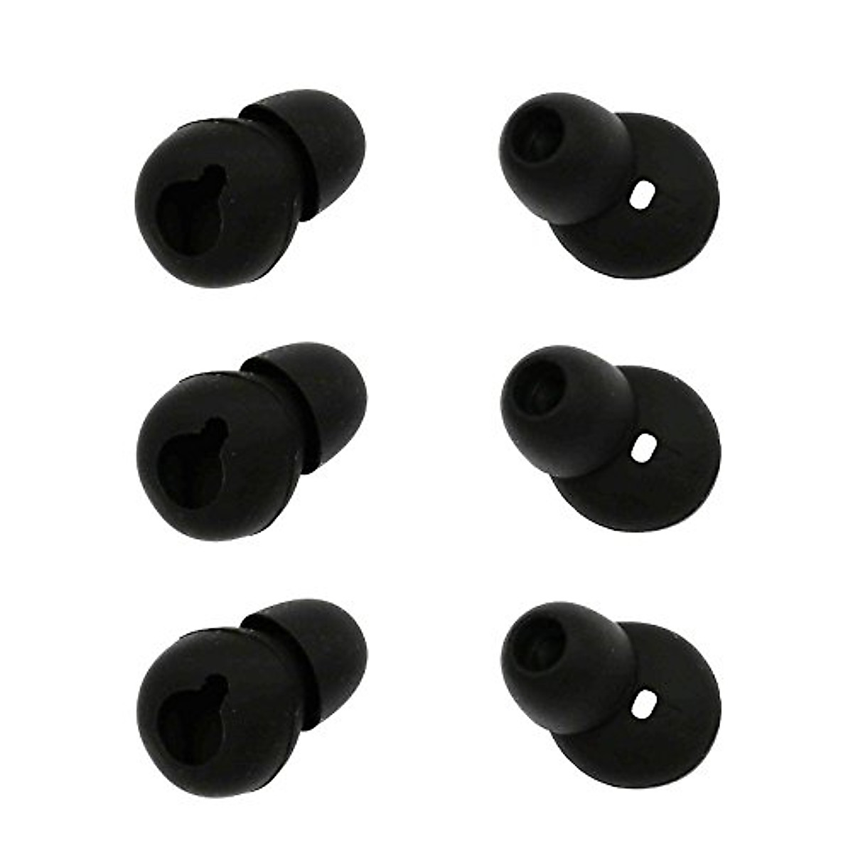 ALXCD Eargel for Gear Circle SM-R130, 3 Pair Medium Anti-Slip Durable Silicone Replacement Ear Tip Earpads, Fit for Samsung Gear Circle Bluetooth Earphone SM-R130 [Black] (3 Pair)