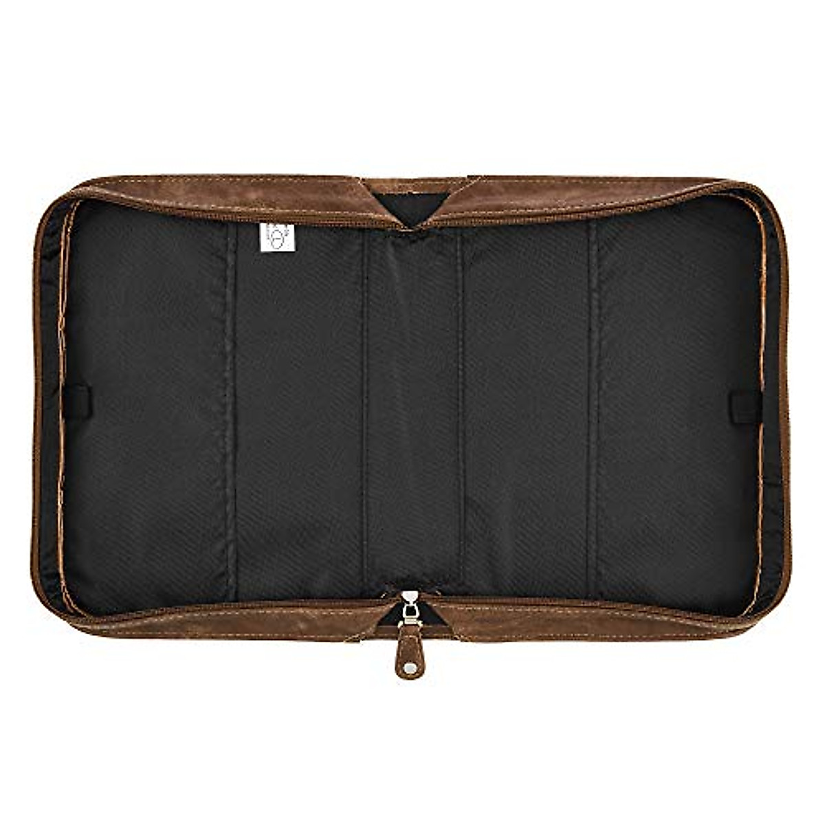 Christian Art Gifts Men's Classic Bible Cover Trust in The Lord Proverbs 3:5, Brown Faux Leather, Large