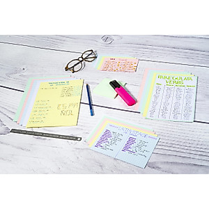 Exacomptan Bristol Record Card Squared Board for Printing, 75x125mm - White, Pack of 100