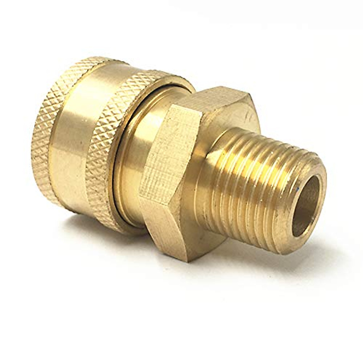 XIE Brass Pressure Washer Quick Connect air Hose fittingsquick Connect 12mm, to 1/4inch M-NPTMale Socke, 4000PSI/275Bar for Household, Garden, and Vehicle Cleaning.