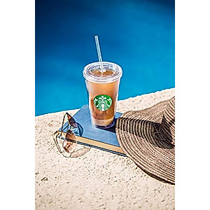 Hummingbird Glass Straws Clear Straight 9" x 7 mm Long Reusable Straw Designed for Yeti and Starbucks Style Tumblers Made Wth Pride in USA - 4 Pack With Cleaning Brush