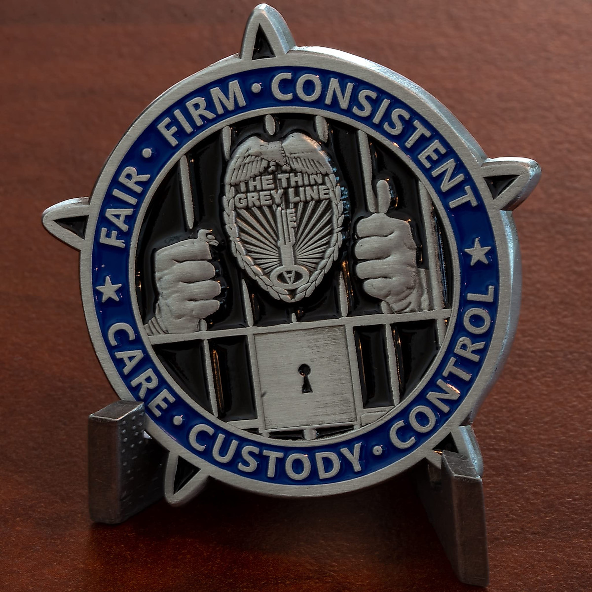 Corrections Officer Challenge Coin Star Shaped