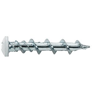 The Hillman Group 591295 Walldog Pan Head Phillips Screw, 1-1/4-Inch, White, 4-Pack