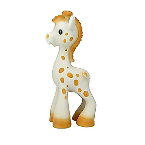 Nuby Jackie The Giraffe Natural Rubber Baby Teether - 3+ Months - Baby Teething Toy
