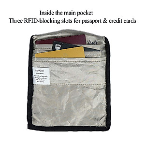 PAPAZAU Crossbody Phone Bag Purse RFID Blocking Passport Travel Neck Wallet for Women