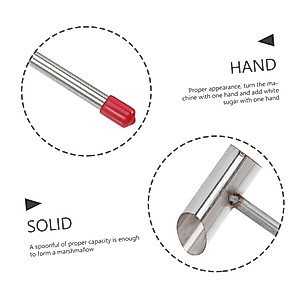 TIDTALEO marshmallow scoop cotton candy sugar scoop cotton candy floss spare parts little sugar scoop cotton candy utility scooper floss sugar salt scoop Metal Stainless steel Consumables