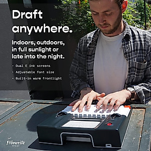 Freewrite Smart Typewriter 3rd Gen, Distraction-Free Writing Tool with Frontlit E Ink Display, Mechanical Keyboard, and Wi-Fi Cloud Syncing