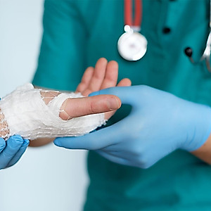 TRONEX XS - 2XL Nitrile Glove, Examination, Fingertip-Textured, Powder-Free, Blue (1000, X-Small)