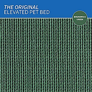 Coolaroo The Original Cooling Elevated Pet Bed, Brunswick Green