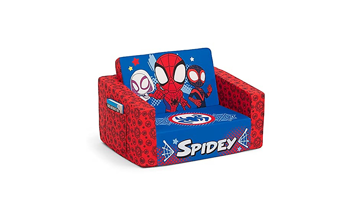 Marvel Spidey Kids Flip-Out Chair & Lounger - 2-in-1 Fun