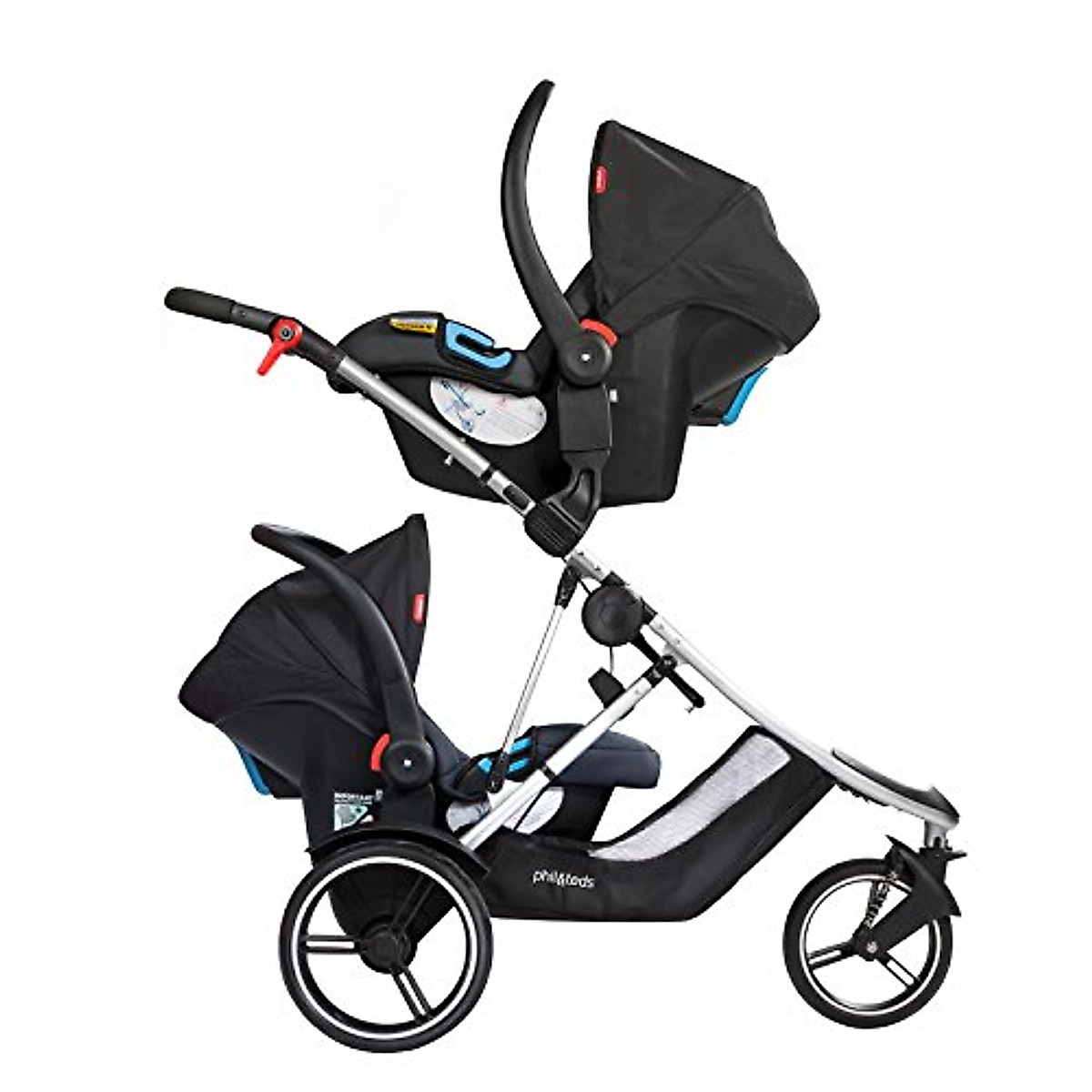 phil&teds TSDK9 Car Seat Adapter for Mountain Buggy, Maxi COSI, and Cybex Infant Car Seats to 2015+ Dash Stroller, Second Seat Placement