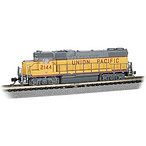 Bachmann Trains - GP38-2 - DCC ECONAMI™ Sound Value-Equipped Locomotive - Union Pacific® #2144 Without Dynamic Brakes (Little Rock Block Lettering) - N Scale