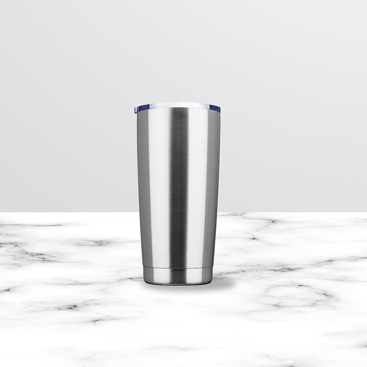 20 oz Tumbler Stainless Steel Double Wall Vacuum Vasos Travel Cup Tumbler Thermal Coffee Mug Cup With Lid (Stainless Steel)