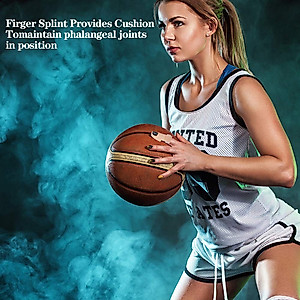 Havenport 15 Pcs Finger Splint Brace, Mallet Finger Splints Pinky, Plastic Finger Protector Support for Arthritis Basketball, Adjustable Finger Immobilizer for Broken Finger Joint Fracture Pain