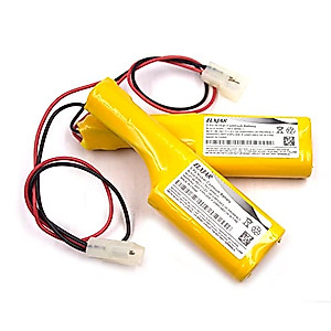 (2-Pack) 3.6V 800mAh Ni-CD Battery Pack Replacement for Genlyte 52-0185 520185 OSI OSA060AA Saft 420735-00 42073500 Genlyte 62-0185 620185 Exit Sign Emergency Light