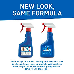 Adams Flea & Tick Spray For Dogs and Cats | Kills Fleas and Ticks Through Contact, Kills Flea Eggs, Flea Larvae, and Prevents Flea Egg Hatch | Controls Flea Reinfestation For Up To 2 Months | 16 Oz