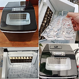 MIDFGU 25kg Commercial Ice MakerMachines Home Countertop Portable Ice Cube Maker Machine Electric Ice Generator