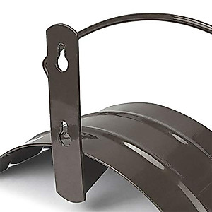 Wall Mounted Garden Hose Holder Hold 125ft 3/4" Hose, Durable and Heavy Duty Rust-Free Hose Hanger for Water Hose, Keep Your Backyard Neat and Clean,Brown