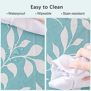 JUCFHY Vinyl Tablecloth with Flannel Backing,Plastic Waterproof Rectangular Tablecloths,Easy Clean Spillproof Table Cloth for Indoor & Outdoor, Easy Care Table Cover(Brown Stripes,58 x 84 Inch)