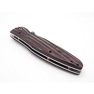 Mcusta Seki Japan Leyasu MC-183D Red Shogun VG-10 Damascus Folding Hunter Knife